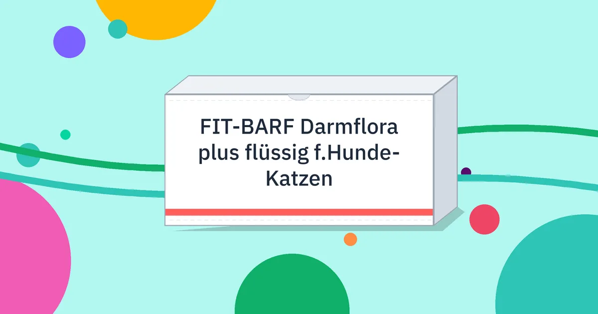 Symbolbild: Packung mit der Aufschrift FIT-BARF Darmflora plus flüssig f.Hunde-Katzen (PZN 11251840) – Verfügbarkeit und Bezug in Apotheken in Frankfurt am Main