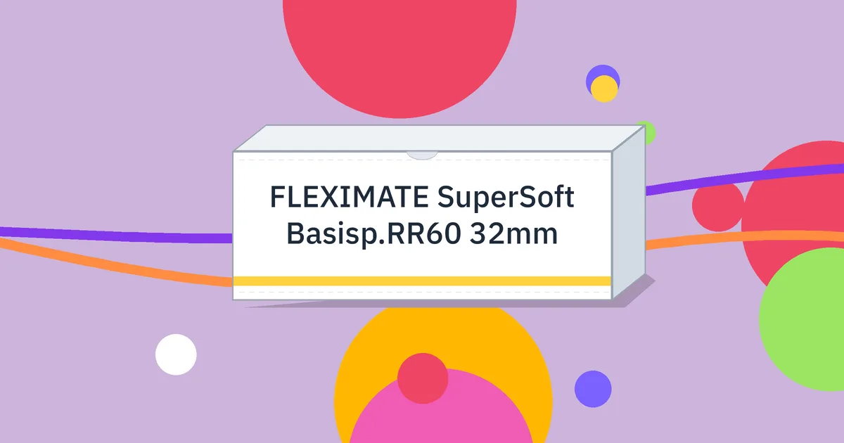 Symbolbild: Packung mit der Aufschrift FLEXIMATE SuperSoft Basisp.RR60 32mm (PZN 09070031) – Verfügbarkeit und Bezug in Apotheken in Frankfurt am Main