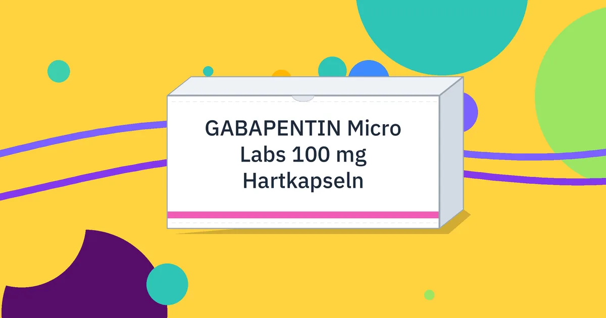 Symbolbild: Packung mit der Aufschrift GABAPENTIN Micro Labs 100 mg Hartkapseln (PZN 10517075) – Verfügbarkeit und Bezug in Apotheken in Frankfurt am Main