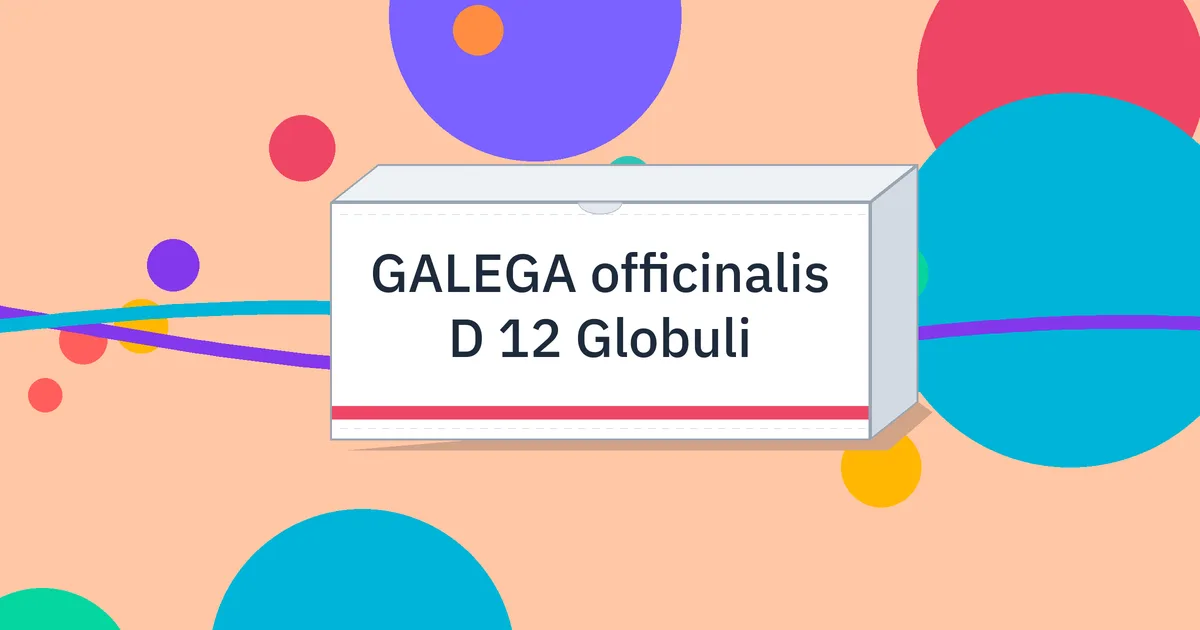 Symbolbild: Packung mit der Aufschrift GALEGA officinalis D 12 Globuli (PZN 16691176) – Verfügbarkeit und Bezug in Apotheken in Frankfurt am Main