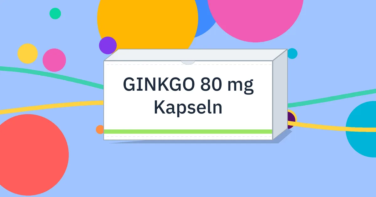 Symbolbild: Packung mit der Aufschrift GINKGO 80 mg Kapseln (PZN 10414493) – Verfügbarkeit und Bezug in Apotheken in Frankfurt am Main