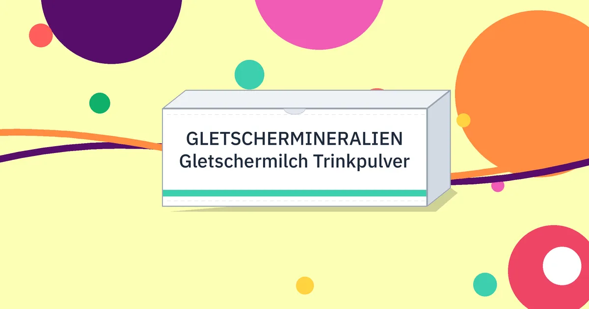 Symbolbild: Packung mit der Aufschrift GLETSCHERMINERALIEN Gletschermilch Trinkpulver (PZN 20061854) – Verfügbarkeit und Bezug in Apotheken in Frankfurt am Main