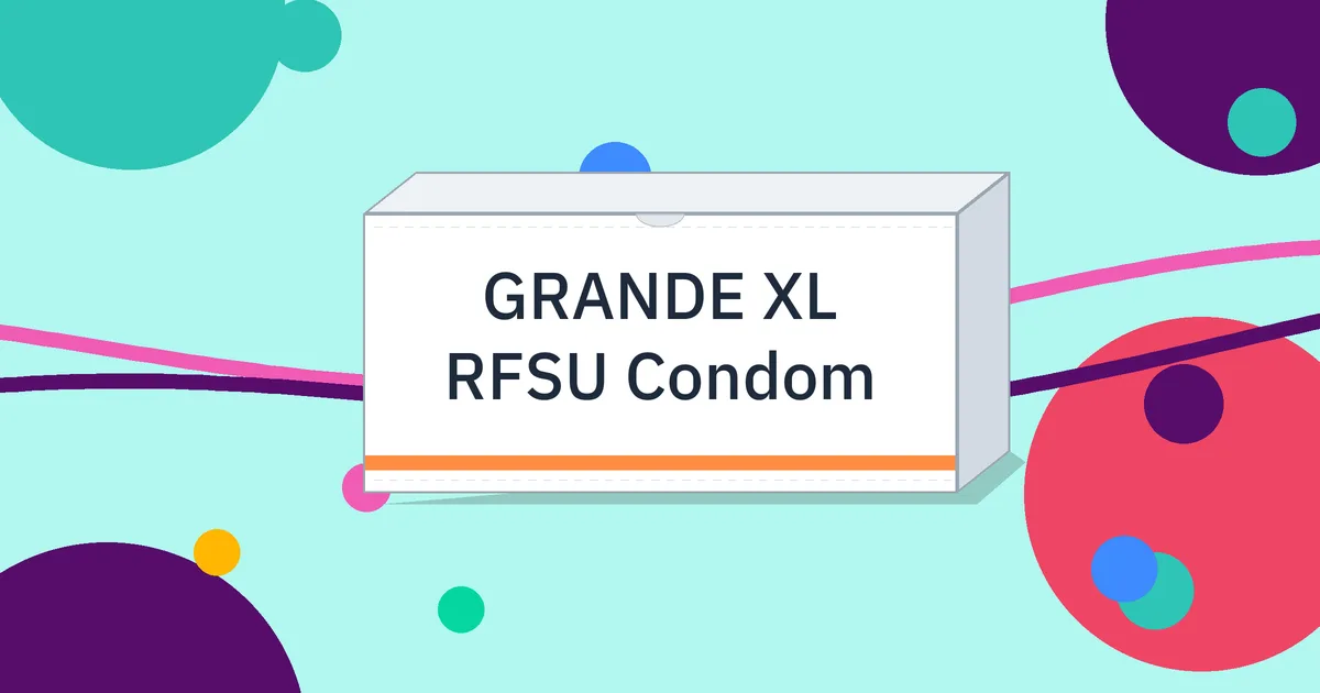 Symbolbild: Packung mit der Aufschrift GRANDE XL RFSU Condom (PZN 15203105) – Verfügbarkeit und Bezug in Apotheken in Frankfurt am Main