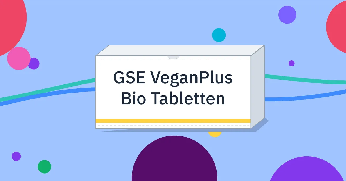 Symbolbild: Packung mit der Aufschrift GSE VeganPlus Bio Tabletten (PZN 18139951) – Verfügbarkeit und Bezug in Apotheken in Frankfurt am Main