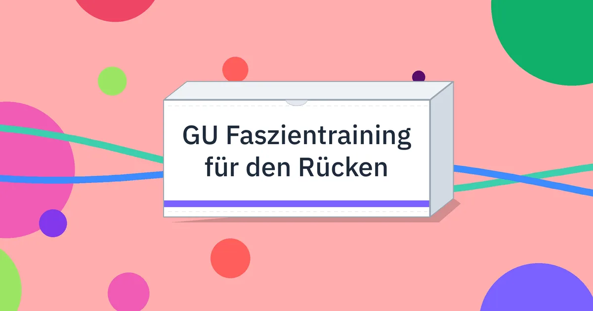 Symbolbild: Packung mit der Aufschrift GU Faszientraining für den Rücken (PZN 14257240) – Verfügbarkeit und Bezug in Apotheken in Frankfurt am Main
