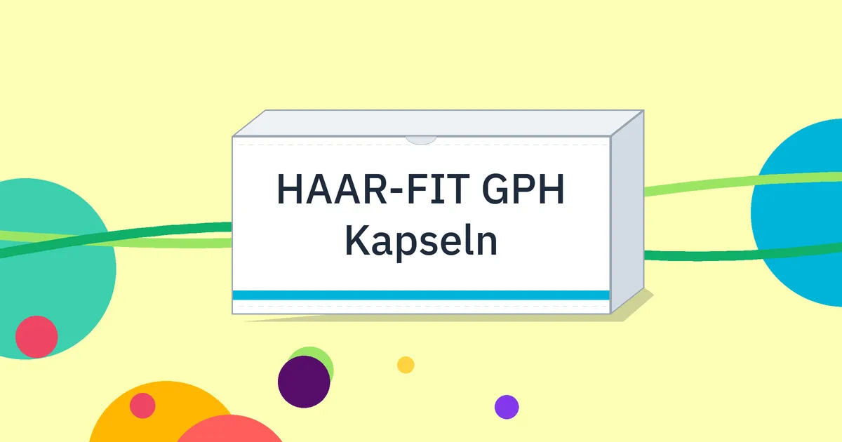Symbolbild: Packung mit der Aufschrift HAAR-FIT GPH Kapseln (PZN 10017639) – Verfügbarkeit und Bezug in Apotheken in Frankfurt am Main