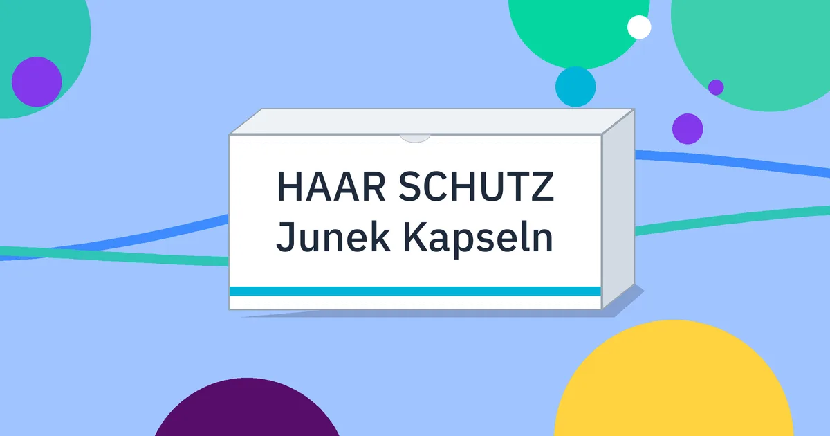 Symbolbild: Packung mit der Aufschrift HAAR SCHUTZ Junek Kapseln (PZN 10017705) – Verfügbarkeit und Bezug in Apotheken in Frankfurt am Main
