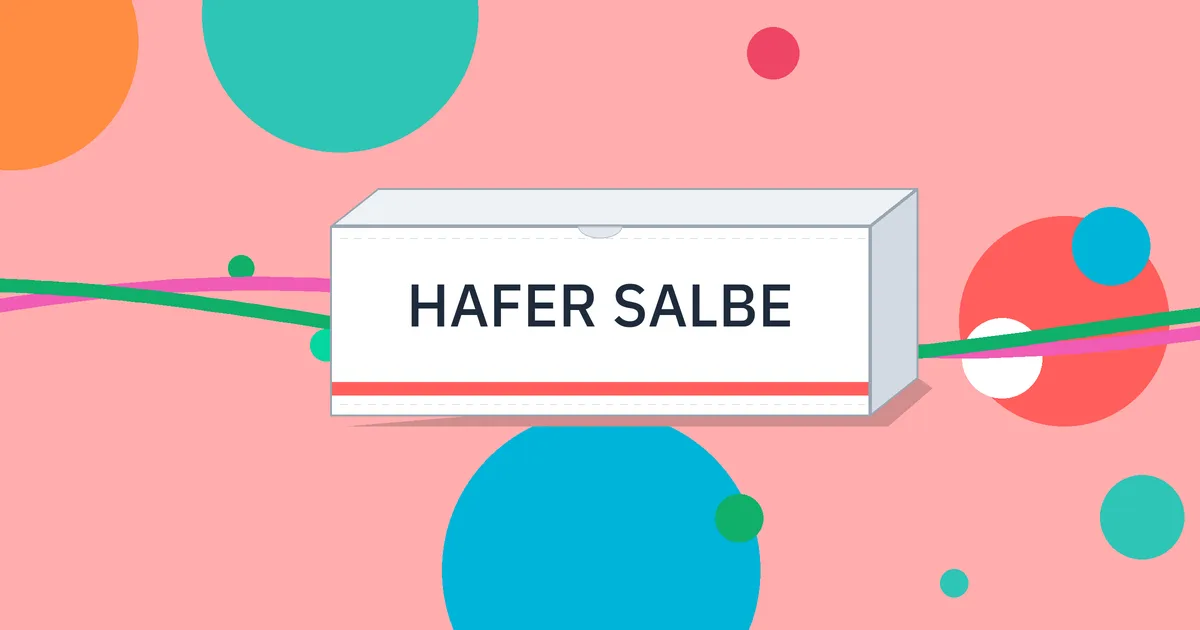 Symbolbild: Packung mit der Aufschrift HAFER SALBE (PZN 18091339) – Verfügbarkeit und Bezug in Apotheken in Frankfurt am Main