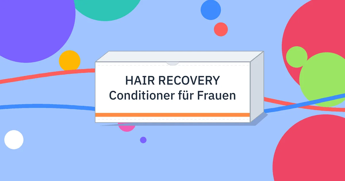 Symbolbild: Packung mit der Aufschrift HAIR RECOVERY Conditioner für Frauen (PZN 17862467) – Verfügbarkeit und Bezug in Apotheken in Frankfurt am Main
