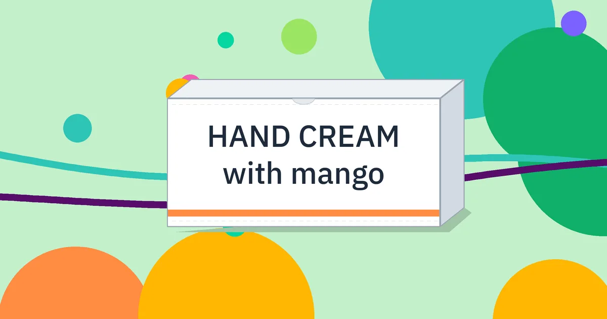 Symbolbild: Packung mit der Aufschrift HAND CREAM with mango (PZN 19162283) – Verfügbarkeit und Bezug in Apotheken in Frankfurt am Main