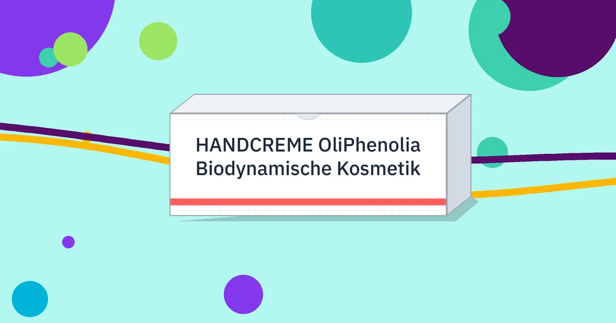Symbolbild: Packung mit der Aufschrift HANDCREME OliPhenolia Biodynamische Kosmetik (PZN 19547238) – Verfügbarkeit und Bezug in Apotheken in Frankfurt am Main