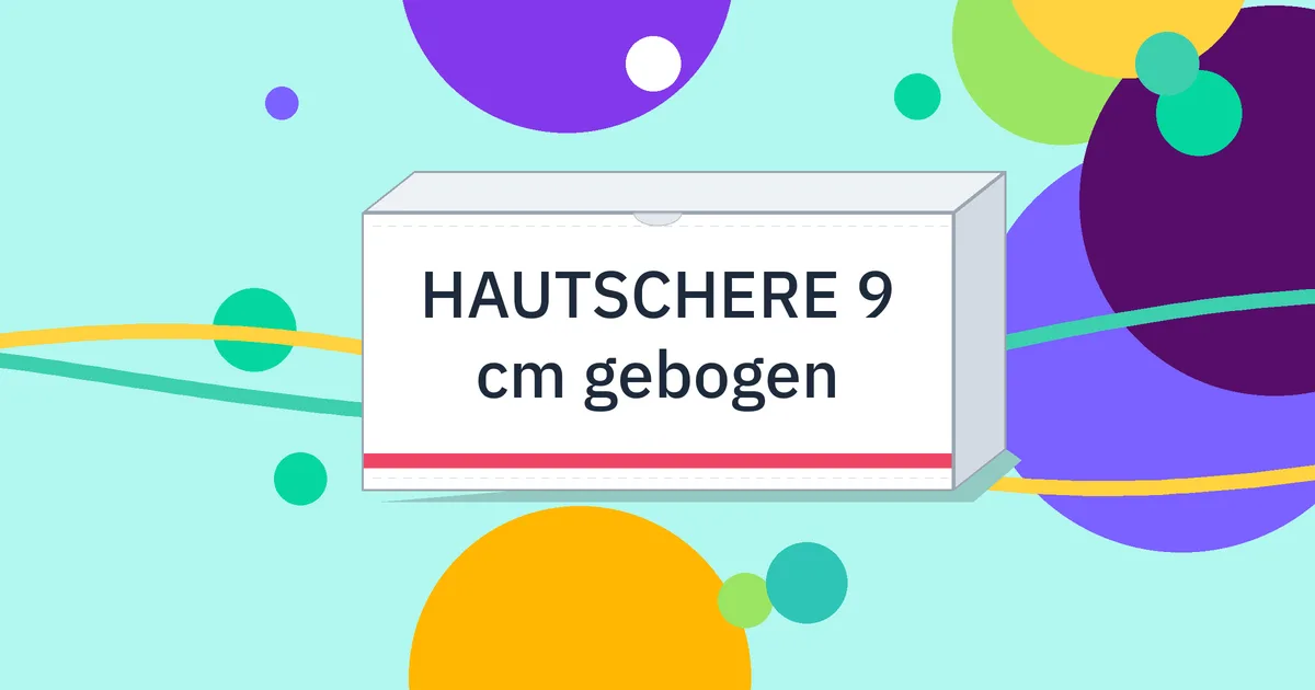 Symbolbild: Packung mit der Aufschrift HAUTSCHERE 9 cm gebogen (PZN 04756261) – Verfügbarkeit und Bezug in Apotheken in Frankfurt am Main