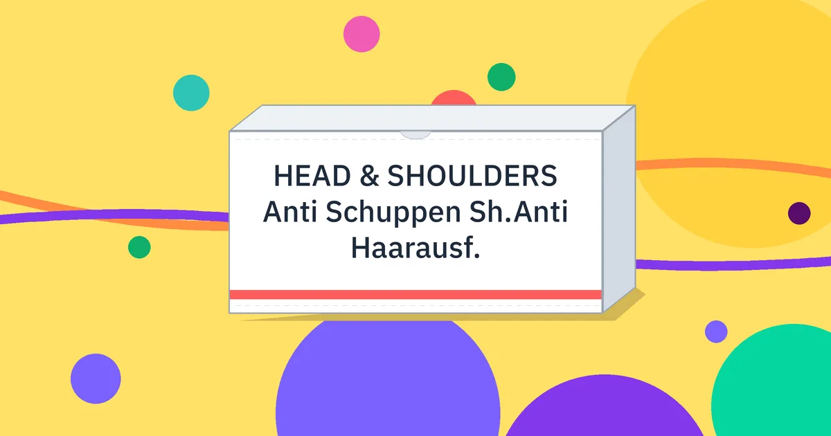 Symbolbild: Packung mit der Aufschrift HEAD & SHOULDERS Anti Schuppen Sh.Anti Haarausf. (PZN 09007297) – Verfügbarkeit und Bezug in Apotheken in Frankfurt am Main