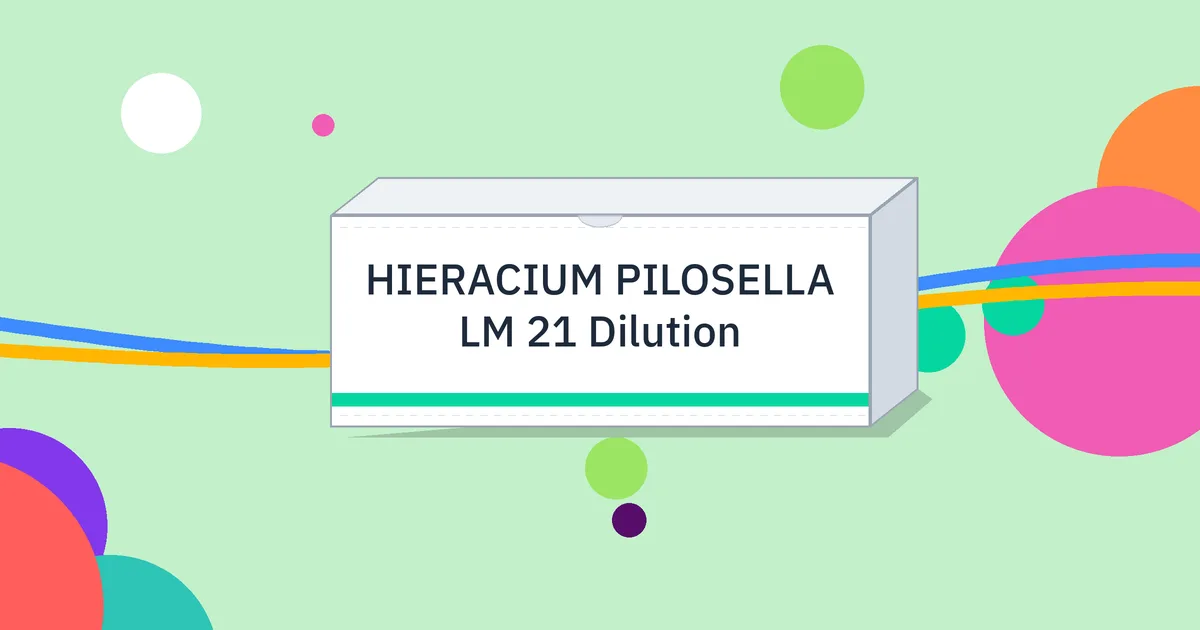 Symbolbild: Packung mit der Aufschrift HIERACIUM PILOSELLA LM 21 Dilution (PZN 13553580) – Verfügbarkeit und Bezug in Apotheken in Frankfurt am Main
