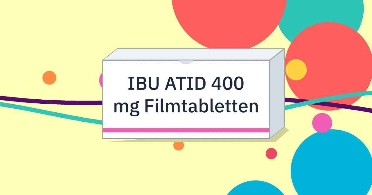 Symbolbild: Packung mit der Aufschrift IBU ATID 400 mg Filmtabletten (PZN 06952552) – Verfügbarkeit und Bezug in Apotheken in Frankfurt am Main