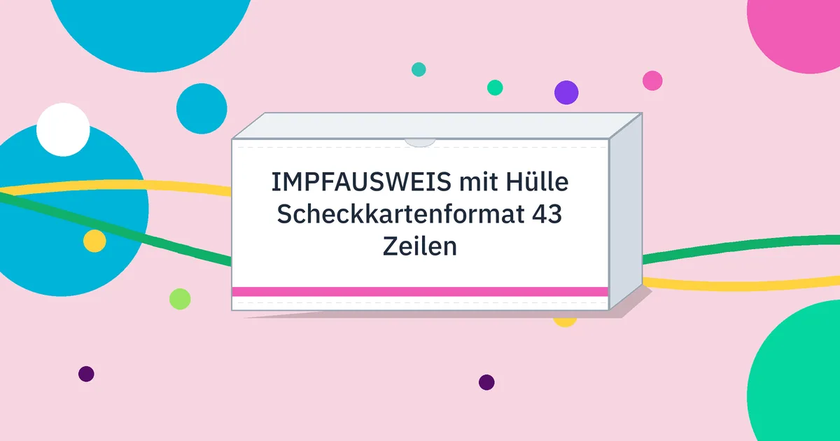 Symbolbild: Packung mit der Aufschrift IMPFAUSWEIS mit Hülle Scheckkartenformat 43 Zeilen (PZN 17841703) – Verfügbarkeit und Bezug in Apotheken in Frankfurt am Main