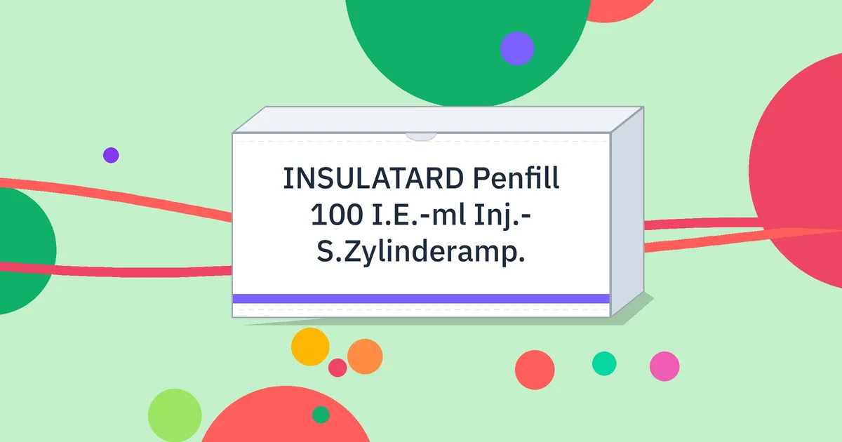Symbolbild: Packung mit der Aufschrift INSULATARD Penfill 100 I.E.-ml Inj.-S.Zylinderamp. (PZN 06430807) – Verfügbarkeit und Bezug in Apotheken in Frankfurt am Main