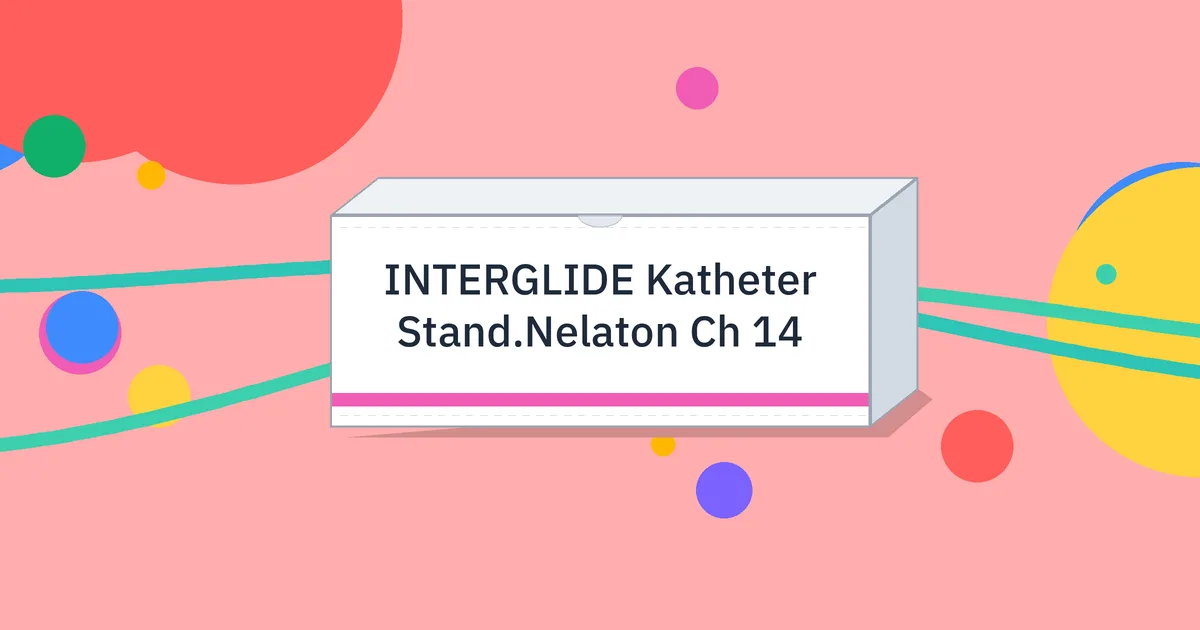 Symbolbild: Packung mit der Aufschrift INTERGLIDE Katheter Stand.Nelaton Ch 14 (PZN 00728032) – Verfügbarkeit und Bezug in Apotheken in Frankfurt am Main