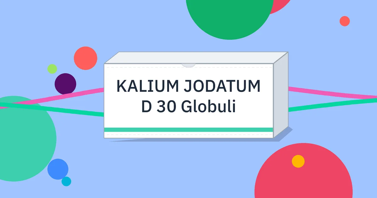 Symbolbild: Packung mit der Aufschrift KALIUM JODATUM D 30 Globuli (PZN 04222996) – Verfügbarkeit und Bezug in Apotheken in Frankfurt am Main