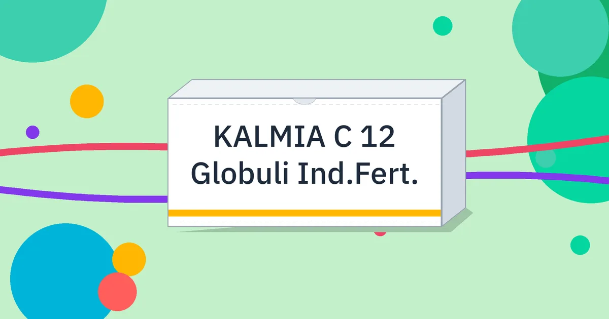 Symbolbild: Packung mit der Aufschrift KALMIA C 12 Globuli Ind.Fert. (PZN 17654160) – Verfügbarkeit und Bezug in Apotheken in Frankfurt am Main