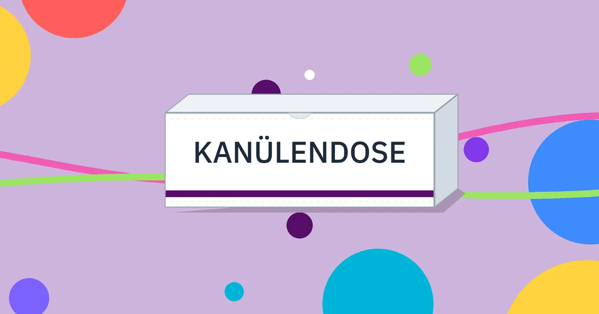 Symbolbild: Packung mit der Aufschrift KANÜLENDOSE (PZN 01966779) – Verfügbarkeit und Bezug in Apotheken in Frankfurt am Main
