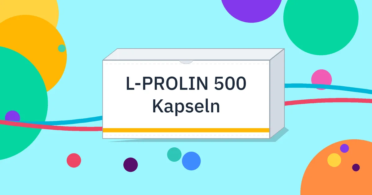 Symbolbild: Packung mit der Aufschrift L-PROLIN 500 Kapseln (PZN 00144928) – Verfügbarkeit und Bezug in Apotheken in Frankfurt am Main