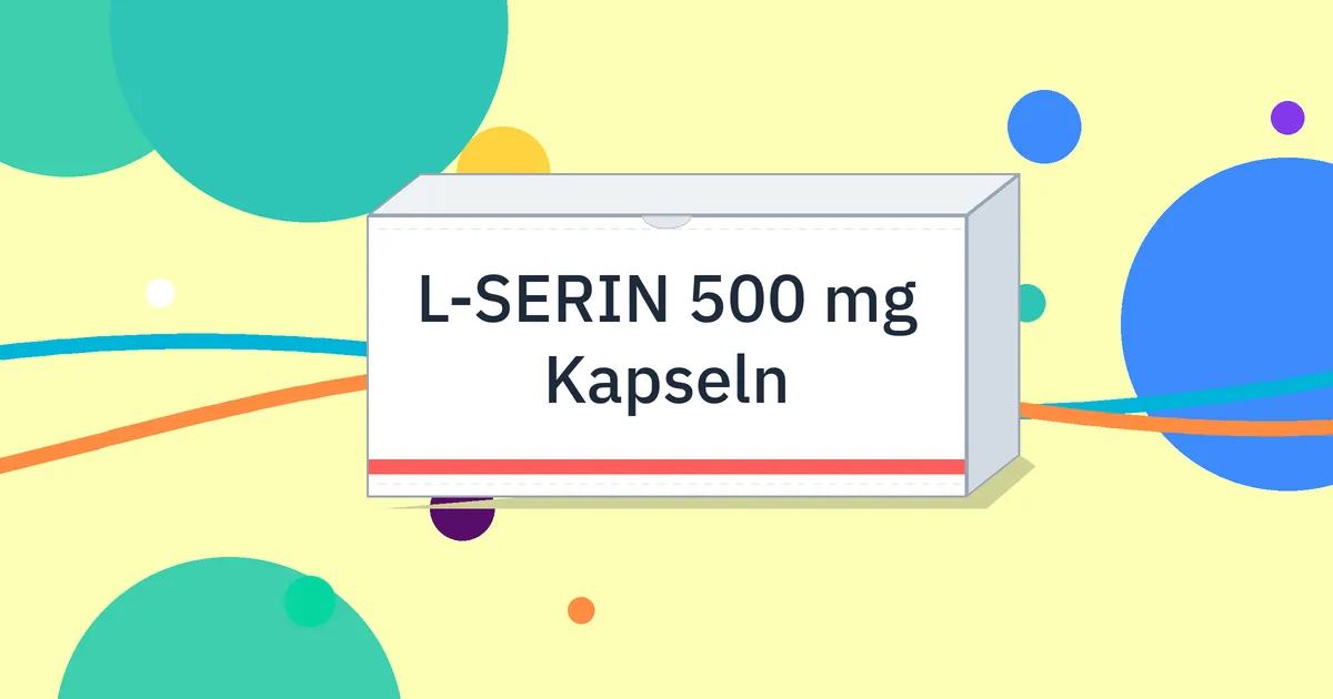 Symbolbild: Packung mit der Aufschrift L-SERIN 500 mg Kapseln (PZN 01290655) – Verfügbarkeit und Bezug in Apotheken in Frankfurt am Main