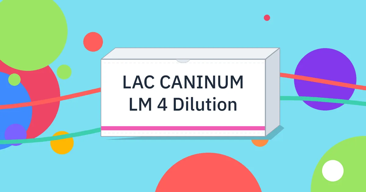 Symbolbild: Packung mit der Aufschrift LAC CANINUM LM 4 Dilution (PZN 12928865) – Verfügbarkeit und Bezug in Apotheken in Frankfurt am Main