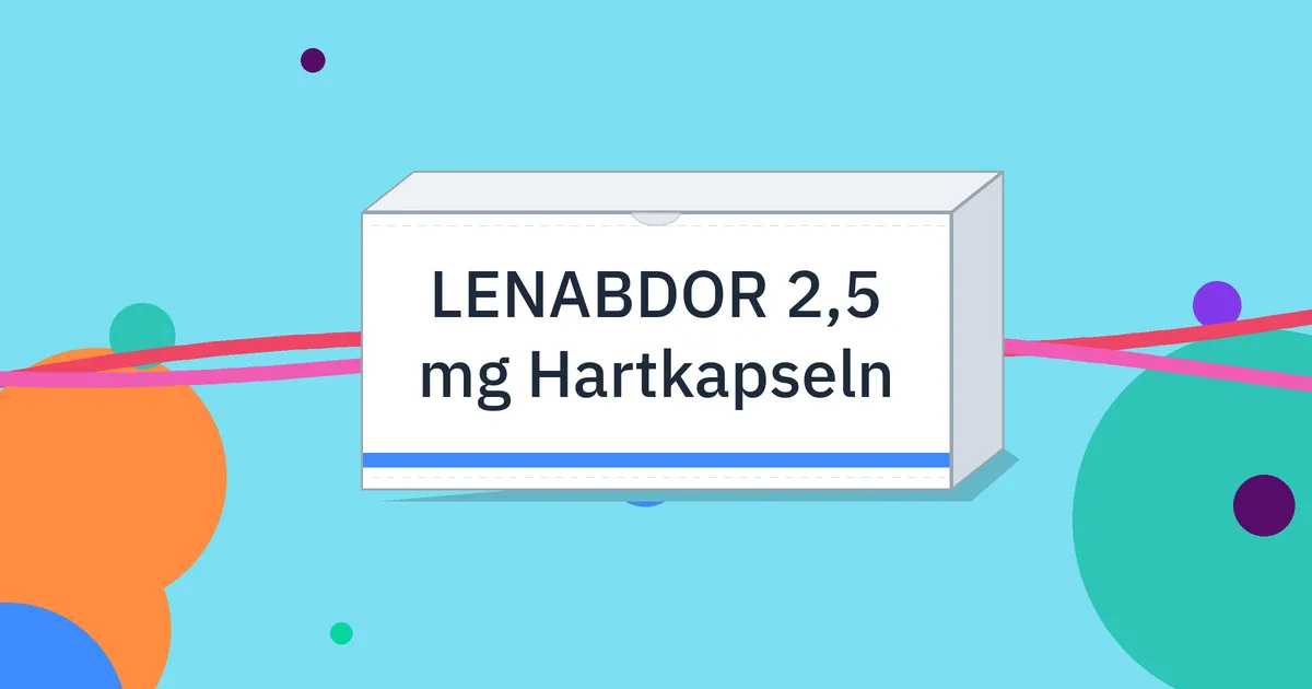 Symbolbild: Packung mit der Aufschrift LENABDOR 2,5 mg Hartkapseln (PZN 17934184) – Verfügbarkeit und Bezug in Apotheken in Frankfurt am Main