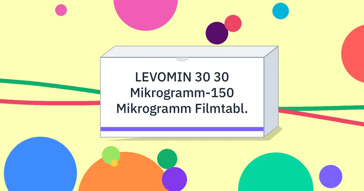 Symbolbild: Packung mit der Aufschrift LEVOMIN 30 30 Mikrogramm-150 Mikrogramm Filmtabl. (PZN 07125070) – Verfügbarkeit und Bezug in Apotheken in Frankfurt am Main