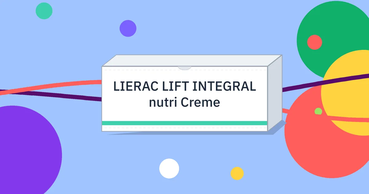 Symbolbild: Packung mit der Aufschrift LIERAC LIFT INTEGRAL nutri Creme (PZN 14042634) – Verfügbarkeit und Bezug in Apotheken in Frankfurt am Main