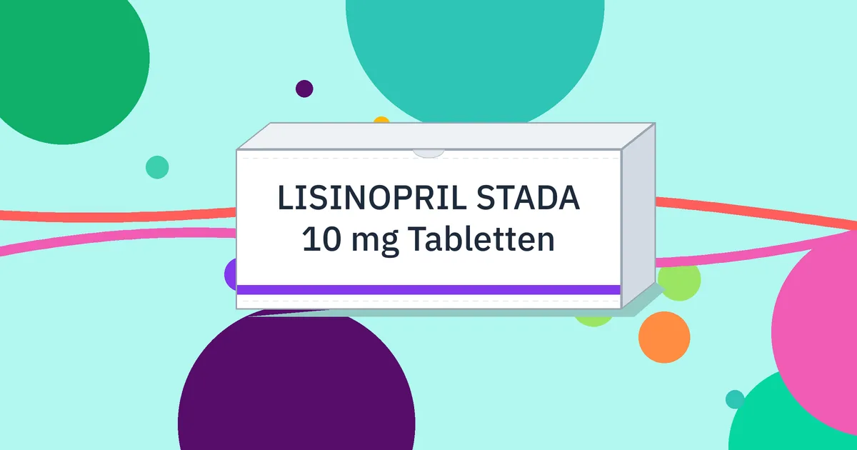 Symbolbild: Packung mit der Aufschrift LISINOPRIL STADA 10 mg Tabletten (PZN 00570453) – Verfügbarkeit und Bezug in Apotheken in Frankfurt am Main