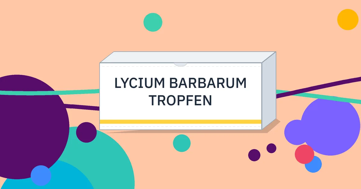 Symbolbild: Packung mit der Aufschrift LYCIUM BARBARUM TROPFEN (PZN 14127678) – Verfügbarkeit und Bezug in Apotheken in Frankfurt am Main