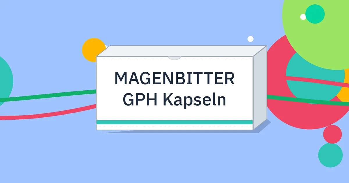 Symbolbild: Packung mit der Aufschrift MAGENBITTER GPH Kapseln (PZN 06414004) – Verfügbarkeit und Bezug in Apotheken in Frankfurt am Main