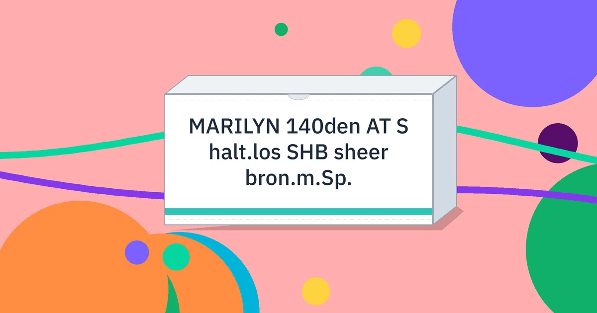 Symbolbild: Packung mit der Aufschrift MARILYN 140den AT S halt.los SHB sheer bron.m.Sp. (PZN 16186969) – Verfügbarkeit und Bezug in Apotheken in Frankfurt am Main