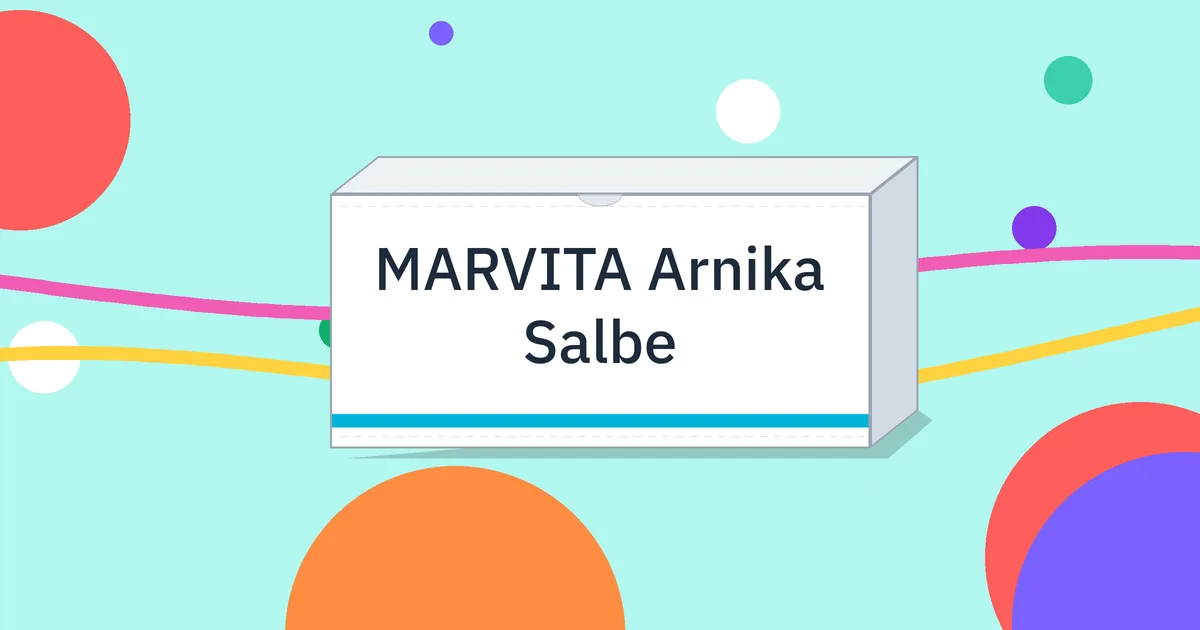 Symbolbild: Packung mit der Aufschrift MARVITA Arnika Salbe (PZN 11728673) – Verfügbarkeit und Bezug in Apotheken in Frankfurt am Main