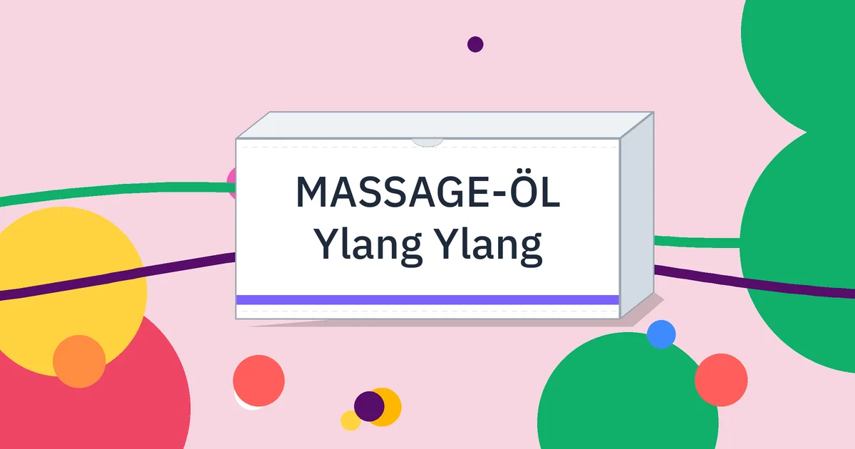 Symbolbild: Packung mit der Aufschrift MASSAGE-ÖL Ylang Ylang (PZN 03726513) – Verfügbarkeit und Bezug in Apotheken in Frankfurt am Main