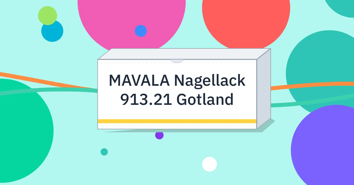 Symbolbild: Packung mit der Aufschrift MAVALA Nagellack 913.21 Gotland (PZN 17209402) – Verfügbarkeit und Bezug in Apotheken in Frankfurt am Main