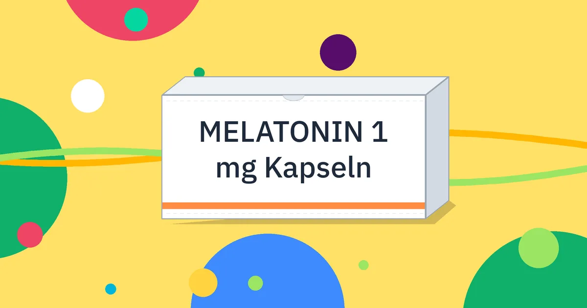 Symbolbild: Packung mit der Aufschrift MELATONIN 1 mg Kapseln (PZN 17212002) – Verfügbarkeit und Bezug in Apotheken in Frankfurt am Main