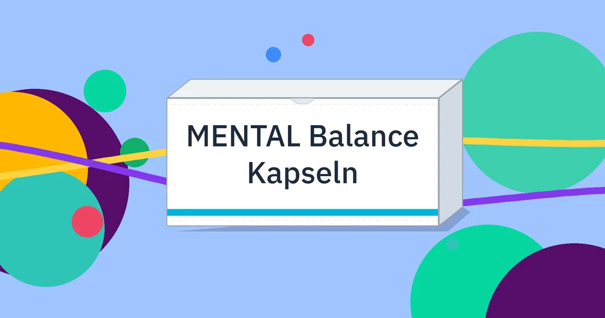 Symbolbild: Packung mit der Aufschrift MENTAL Balance Kapseln (PZN 18365452) – Verfügbarkeit und Bezug in Apotheken in Frankfurt am Main