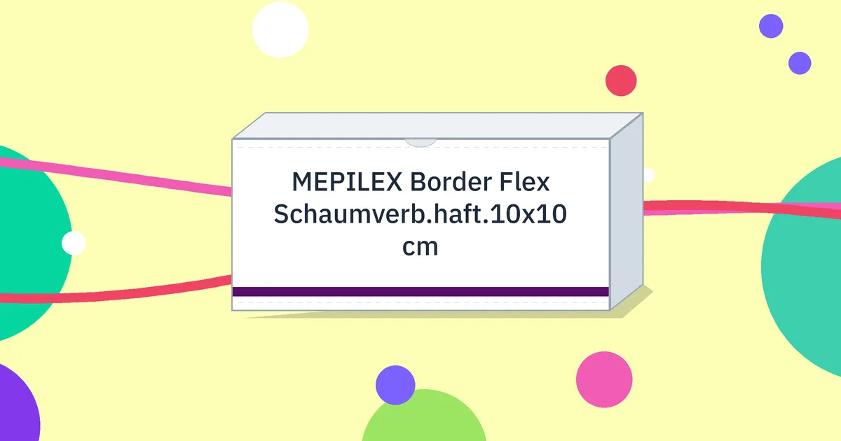 Symbolbild: Packung mit der Aufschrift MEPILEX Border Flex Schaumverb.haft.10x10 cm (PZN 19763427) – Verfügbarkeit und Bezug in Apotheken in Frankfurt am Main