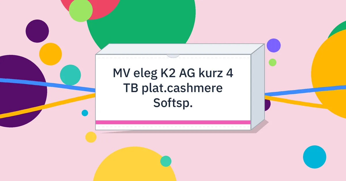 Symbolbild: Packung mit der Aufschrift MV eleg K2 AG kurz 4 TB plat.cashmere Softsp. (PZN 14672720) – Verfügbarkeit und Bezug in Apotheken in Frankfurt am Main
