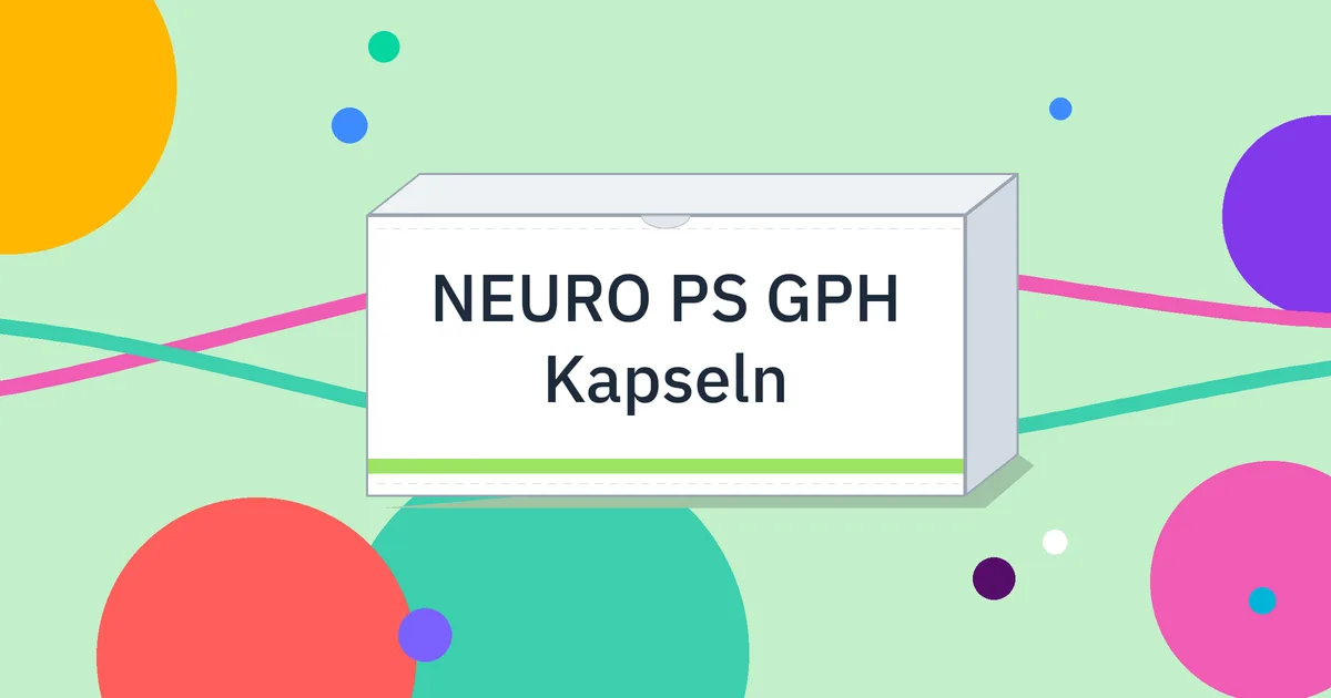 Symbolbild: Packung mit der Aufschrift NEURO PS GPH Kapseln (PZN 09323420) – Verfügbarkeit und Bezug in Apotheken in Frankfurt am Main