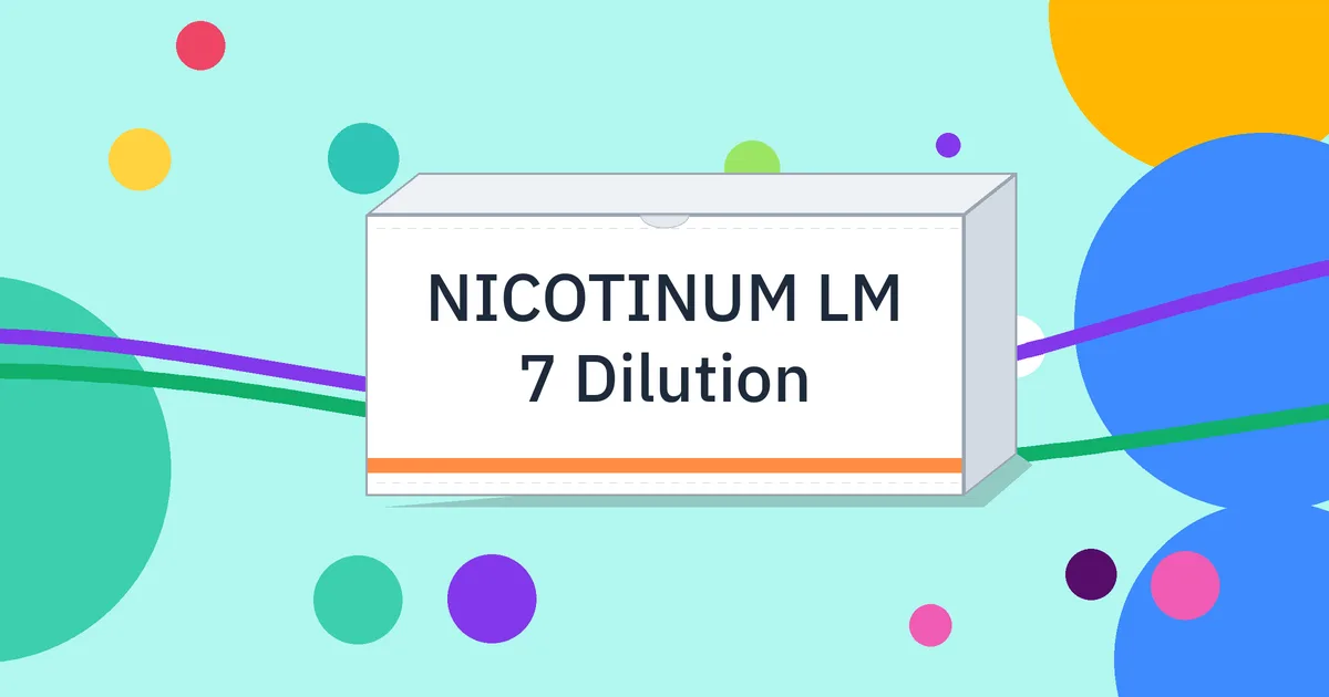 Symbolbild: Packung mit der Aufschrift NICOTINUM LM 7 Dilution (PZN 12969025) – Verfügbarkeit und Bezug in Apotheken in Frankfurt am Main