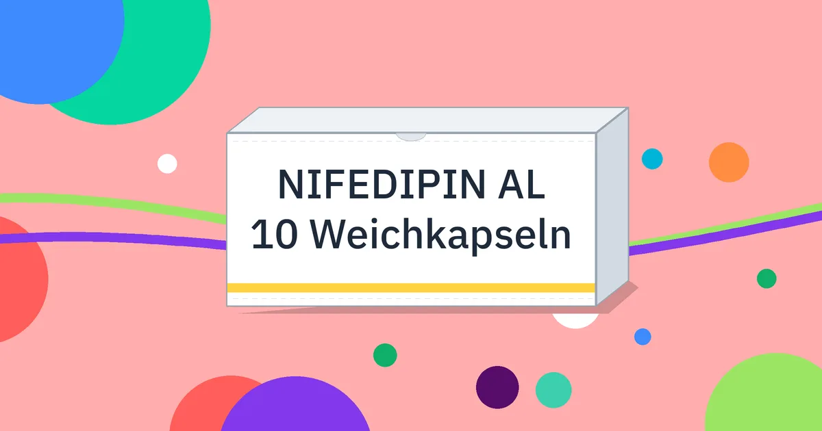 Symbolbild: Packung mit der Aufschrift NIFEDIPIN AL 10 Weichkapseln (PZN 04748379) – Verfügbarkeit und Bezug in Apotheken in Frankfurt am Main