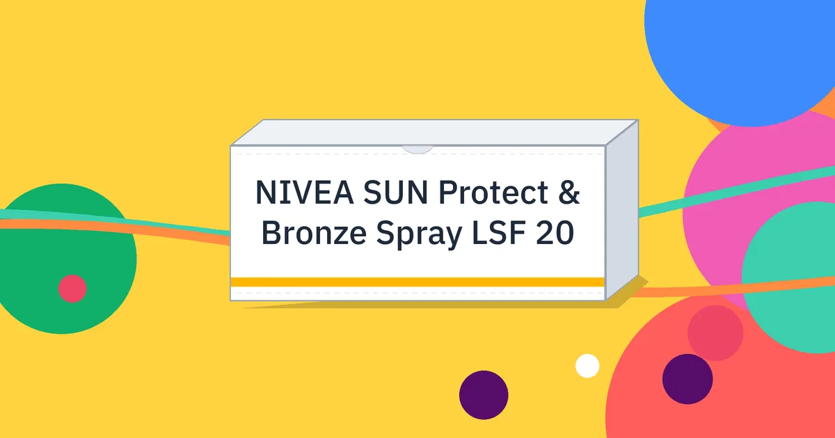 Symbolbild: Packung mit der Aufschrift NIVEA SUN Protect & Bronze Spray LSF 20 (PZN 11327253) – Verfügbarkeit und Bezug in Apotheken in Frankfurt am Main