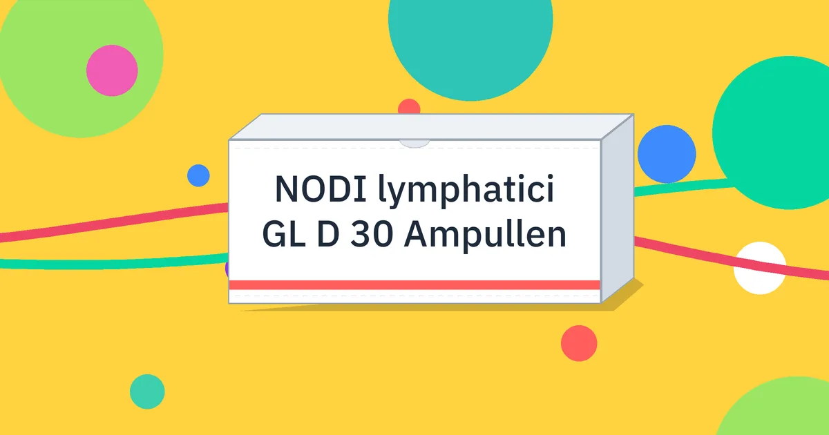 Symbolbild: Packung mit der Aufschrift NODI lymphatici GL D 30 Ampullen (PZN 02830958) – Verfügbarkeit und Bezug in Apotheken in Frankfurt am Main