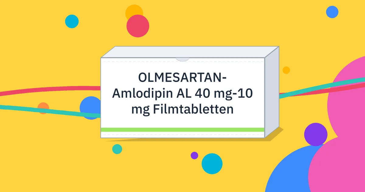 Symbolbild: Packung mit der Aufschrift OLMESARTAN-Amlodipin AL 40 mg-10 mg Filmtabletten (PZN 13878388) – Verfügbarkeit und Bezug in Apotheken in Frankfurt am Main