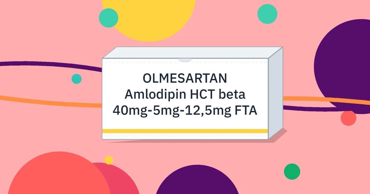 Symbolbild: Packung mit der Aufschrift OLMESARTAN Amlodipin HCT beta 40mg-5mg-12,5mg FTA (PZN 09422949) – Verfügbarkeit und Bezug in Apotheken in Frankfurt am Main