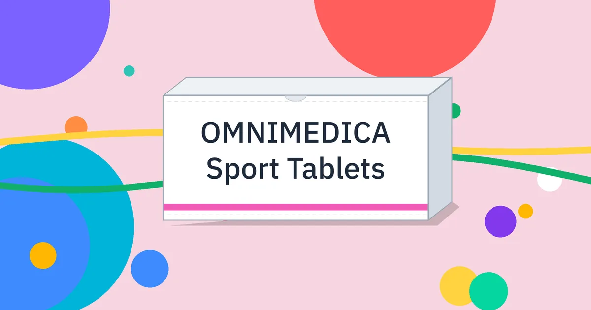 Symbolbild: Packung mit der Aufschrift OMNIMEDICA Sport Tablets (PZN 19142808) – Verfügbarkeit und Bezug in Apotheken in Frankfurt am Main